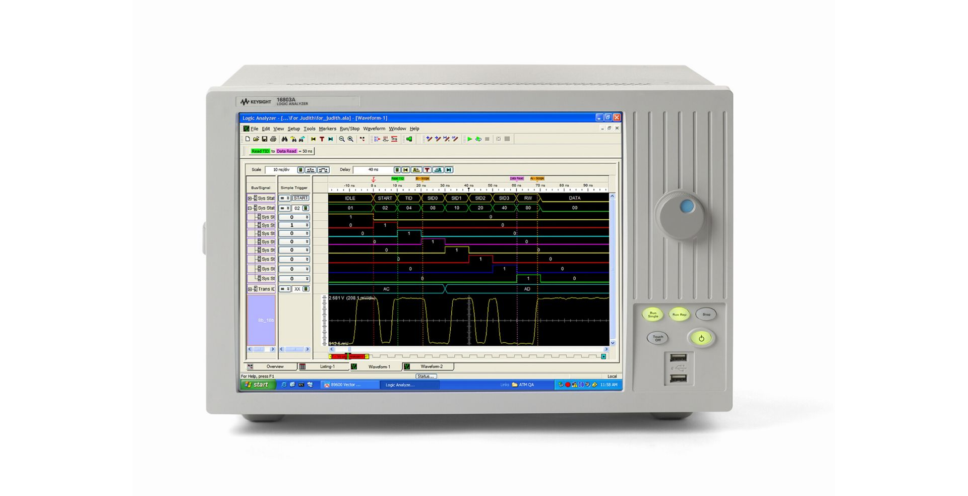 Agilent / HP / Keysight 16901A - 16901A 2-slot Modular Logic Analyzer ...