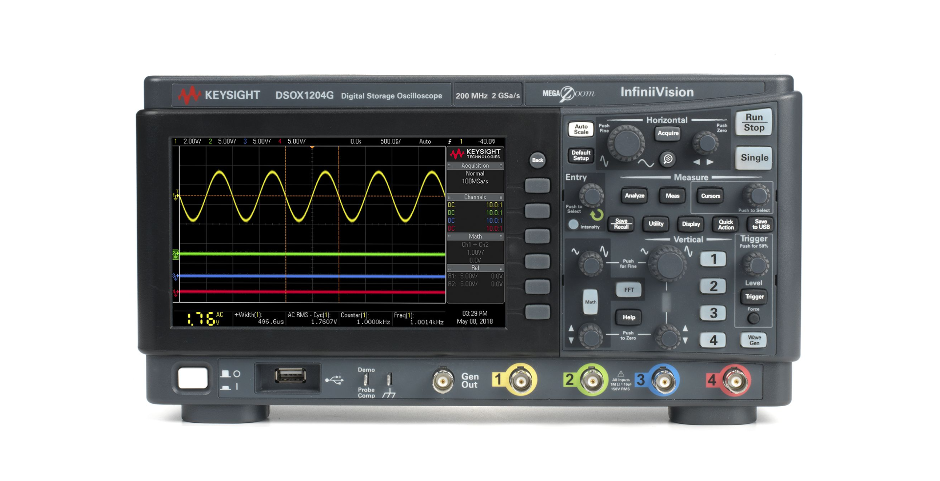Agilent / HP / Keysight DSOX1204G - DSOX1204G Oscilloscope: 70/100/200 ...