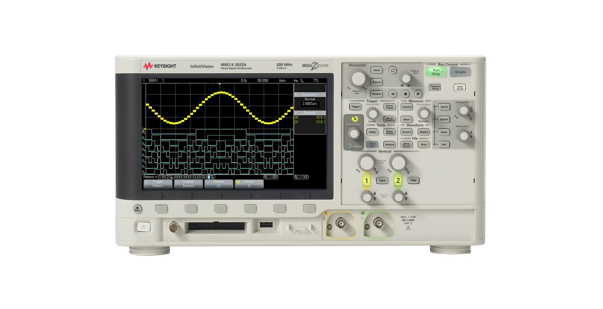 Agilent / HP / Keysight DSOX2012A - DSOX2012A Oscilloscope: 100 MHz, 2 ...